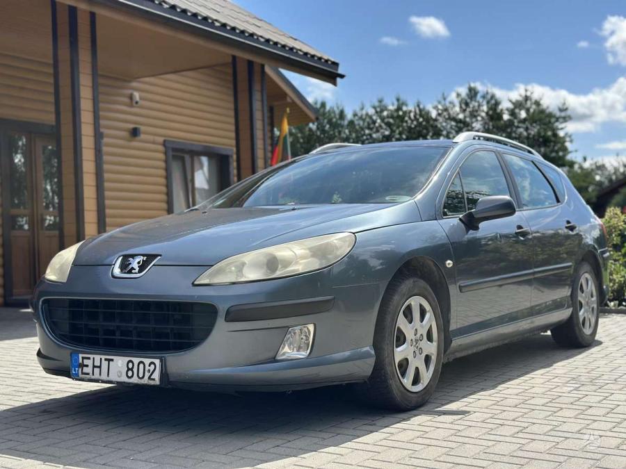 Pelēks Peugeot 407 2005 Gargždai, ar dzinēja tilpumu 2.00 L un nobraukumu 391 tūkst. km par 1100 €, foto 3 vietnē AUTOMOTO.COM.LV