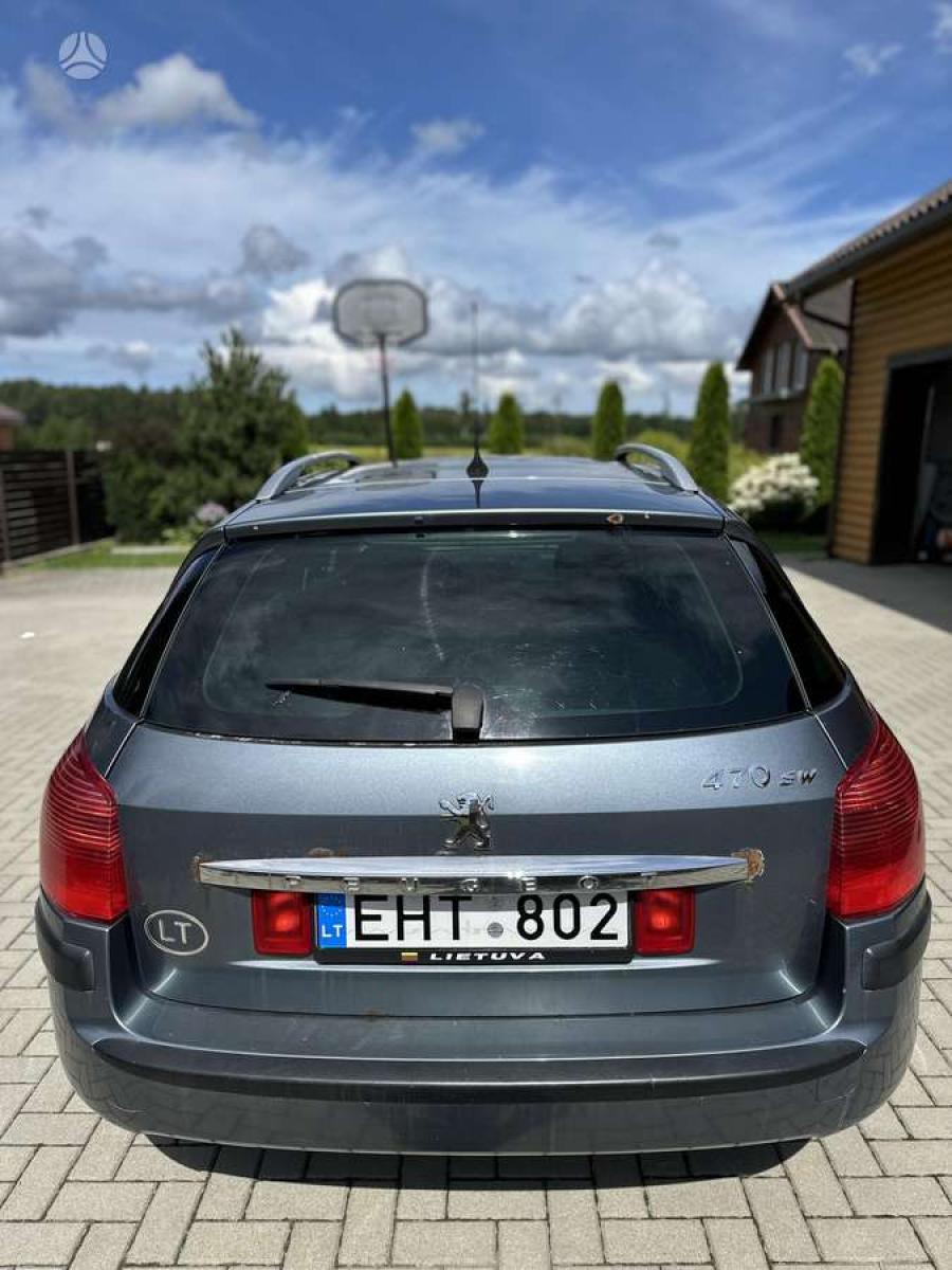 Pelēks Peugeot 407 2005 Gargždai, ar dzinēja tilpumu 2.00 L un nobraukumu 391 tūkst. km par 1100 €, foto 5 vietnē AUTOMOTO.COM.LV