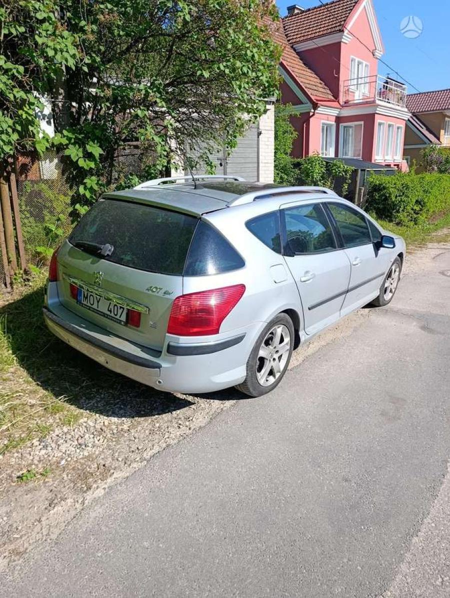 Pelēks Peugeot 407 2005 Viļņa, ar dzinēja tilpumu 2.00 L un nobraukumu 4 tūkst. km par 650 €, foto 4 vietnē AUTOMOTO.COM.LV