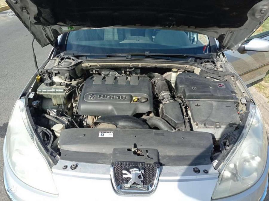 Pelēks Peugeot 407 2005 Viļņa, ar dzinēja tilpumu 2.00 L un nobraukumu 4 tūkst. km par 650 €, foto 6 vietnē AUTOMOTO.COM.LV