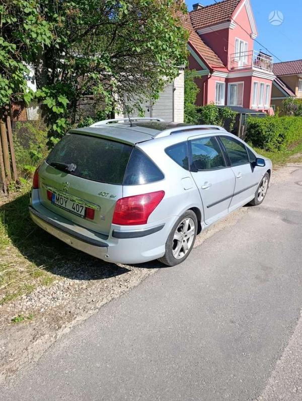 Grey Peugeot 407 2005 in Vilnius, with an engine capacity of 2.00 L and mileage of 4 thousand km for 650 €, photo 3 on AUTOMOTO.COM.LV