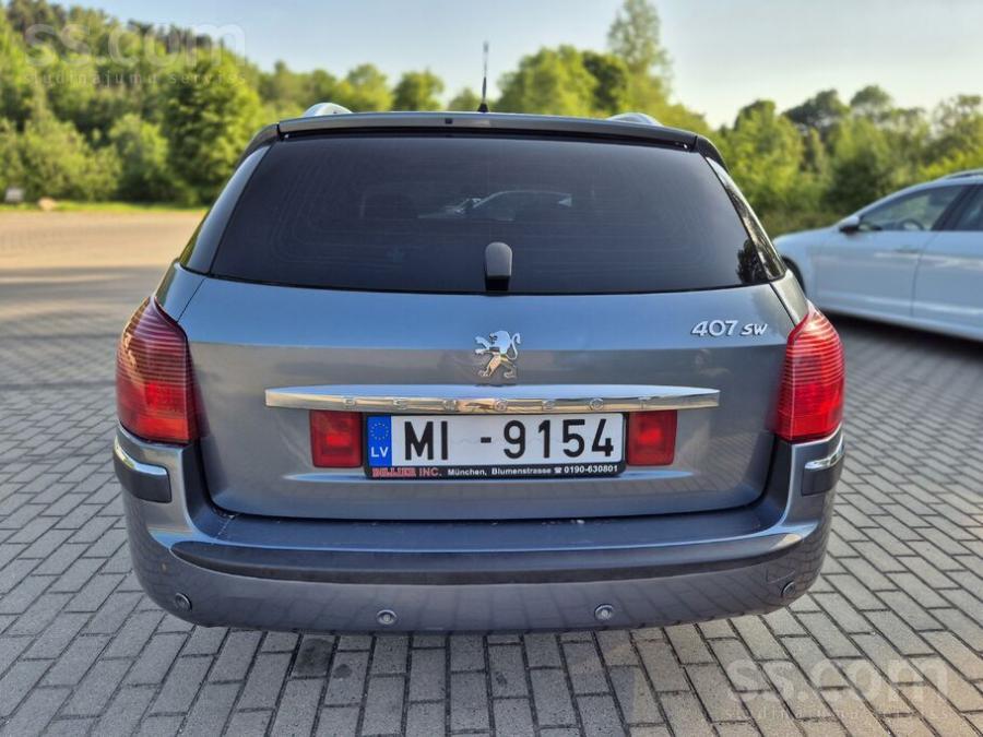 Grey Peugeot 407 2006 in Daugavpils, with an engine capacity of 1.60 L and mileage of 261 thousand km for 1650 €, photo 8 on AUTOMOTO.COM.LV