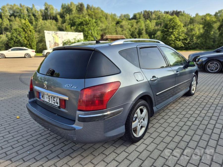 Grey Peugeot 407 2006 in Daugavpils, with an engine capacity of 1.60 L and mileage of 261 thousand km for 1650 €, photo 9 on AUTOMOTO.COM.LV