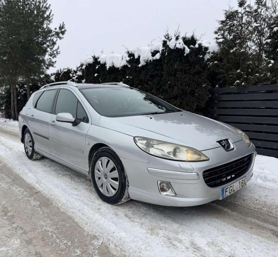 Pelēks Peugeot 407 2006 Viļņa, ar dzinēja tilpumu 2.00 L un nobraukumu 247 tūkst. km par 1000 €, foto 7 vietnē AUTOMOTO.COM.LV