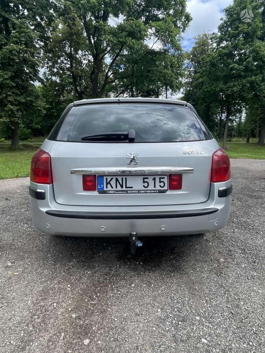 Grey Peugeot 407 2006 in Birzai, with an engine capacity of 2.00 L and mileage of 175 thousand km for 1200 €, photo 5 on AUTOMOTO.COM.LV