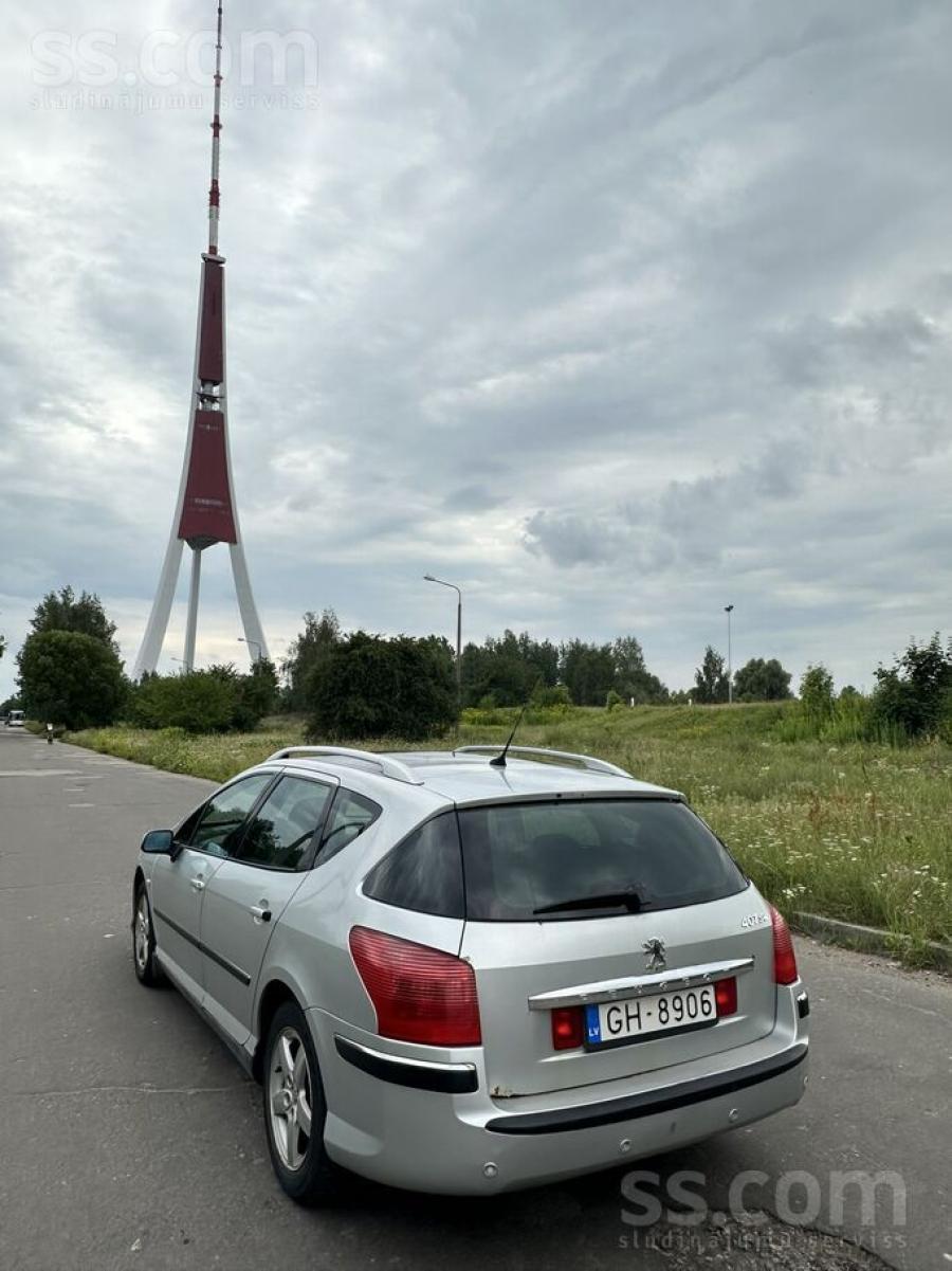 Grey Peugeot 407 2007 in Riga, with an engine capacity of 2.00 L and mileage of 240 thousand km for 1000 €, photo 4 on AUTOMOTO.COM.LV