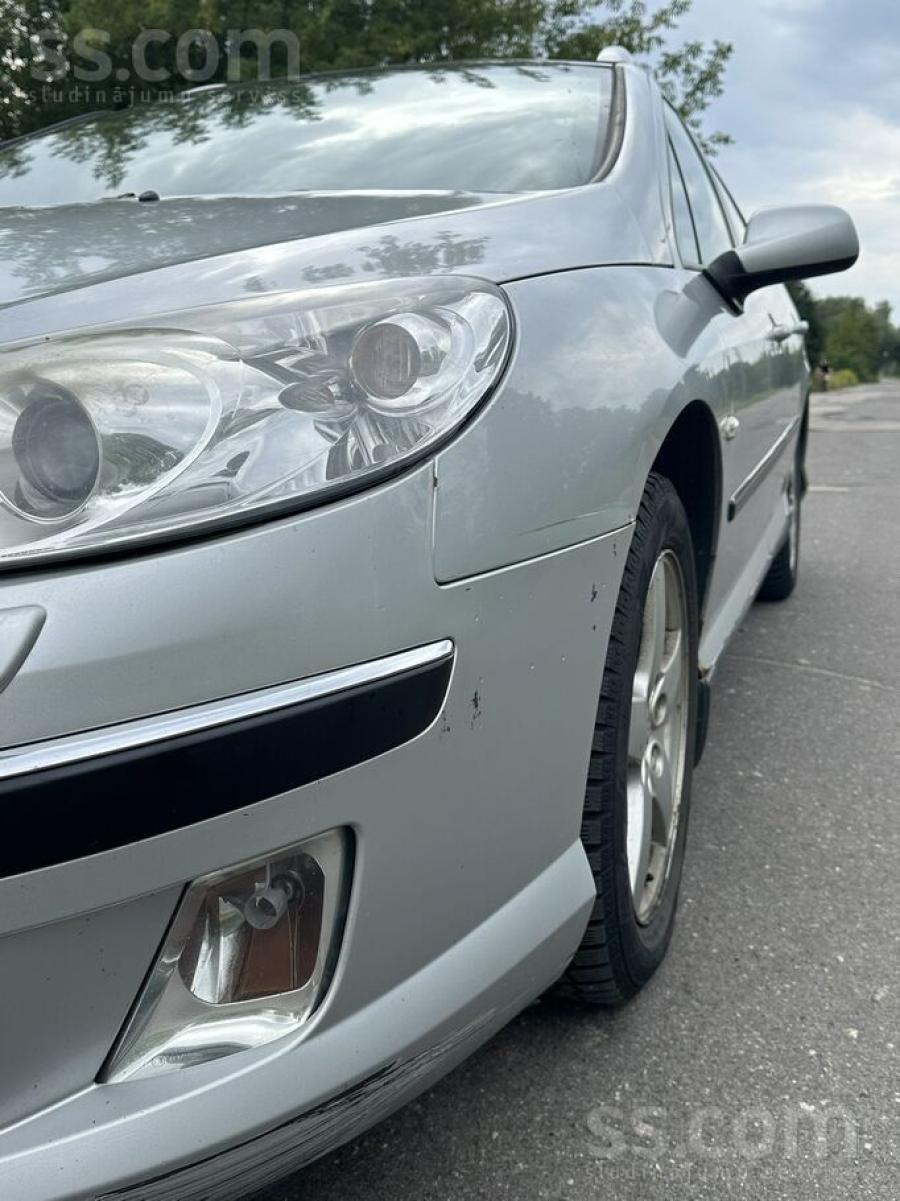 Grey Peugeot 407 2007 in Riga, with an engine capacity of 2.00 L and mileage of 240 thousand km for 1000 €, photo 5 on AUTOMOTO.COM.LV