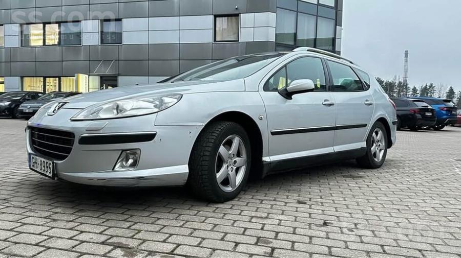 Grey Peugeot 407 2007 in Riga, with an engine capacity of 2.00 L and mileage of 240 thousand km for 1000 €, photo 12 on AUTOMOTO.COM.LV