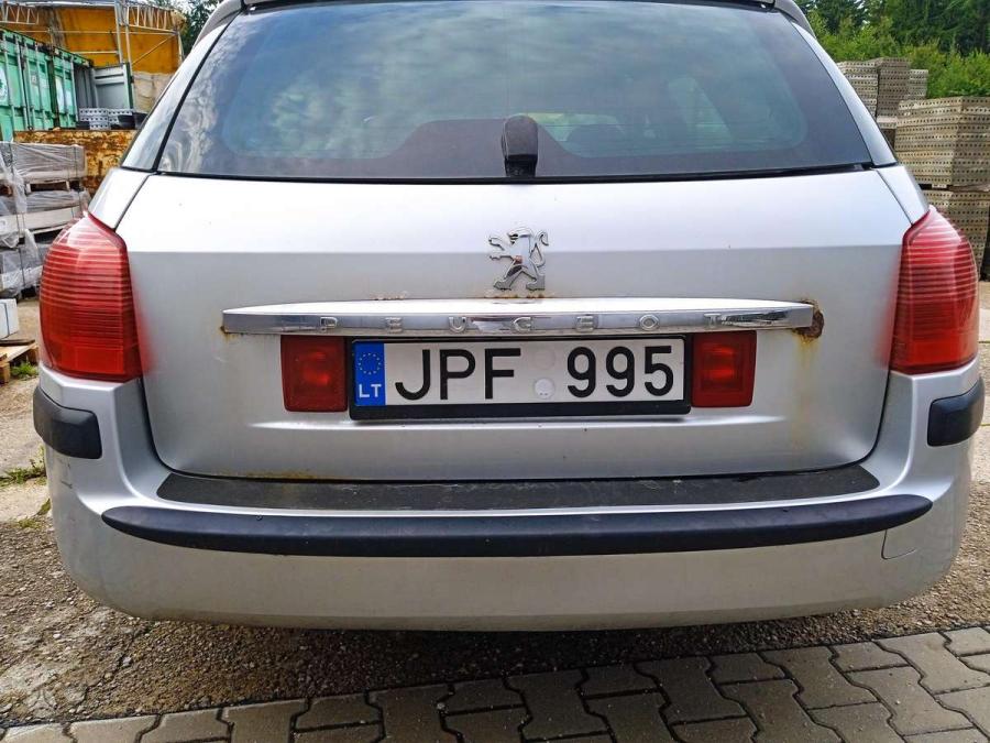 Pelēks Peugeot 407 2007 Viļņa, ar dzinēja tilpumu 1.56 L un nobraukumu 233 tūkst. km par 700 €, foto 6 vietnē AUTOMOTO.COM.LV