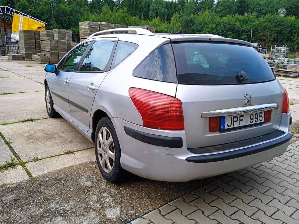 Pelēks Peugeot 407 2007 Viļņa, ar dzinēja tilpumu 1.56 L un nobraukumu 233 tūkst. km par 700 €, foto 7 vietnē AUTOMOTO.COM.LV