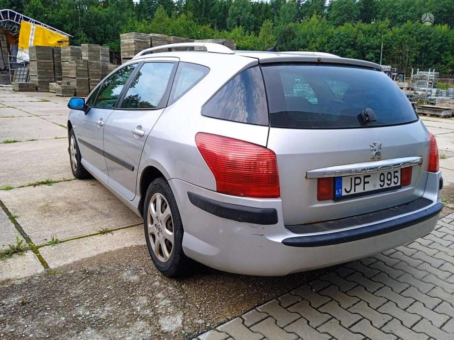 Pelēks Peugeot 407 2007 Viļņa, ar dzinēja tilpumu 1.56 L un nobraukumu 233 tūkst. km par 700 €, foto 8 vietnē AUTOMOTO.COM.LV