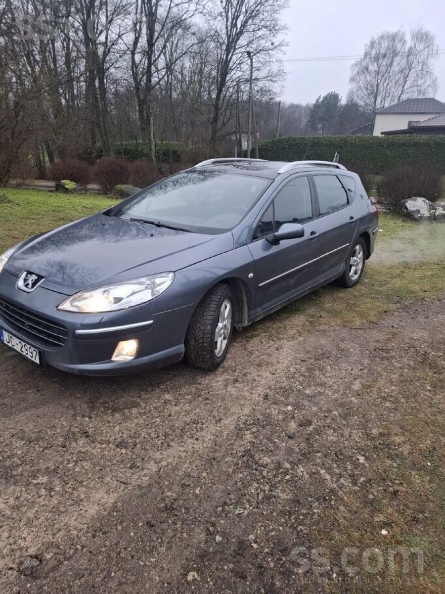 Grey Peugeot 407 2008 in Riga, with an engine capacity of 2.00 L and mileage of 375 thousand km for 1200 €, photo 1 on AUTOMOTO.COM.LV