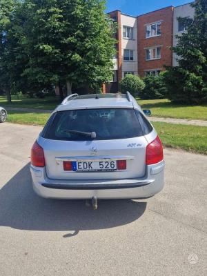 Pelēks Peugeot 407 2008 Kauņa, ar dzinēja tilpumu 2.00 L un nobraukumu 201 tūkst. km par 1000 €, foto 4 vietnē AUTOMOTO.COM.LV