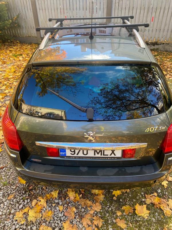 Pelēks Peugeot 407 2009 Tallina, ar dzinēja tilpumu 2.00 L un nobraukumu 142 tūkst. km par 2400 €, foto 4 vietnē AUTOMOTO.COM.LV