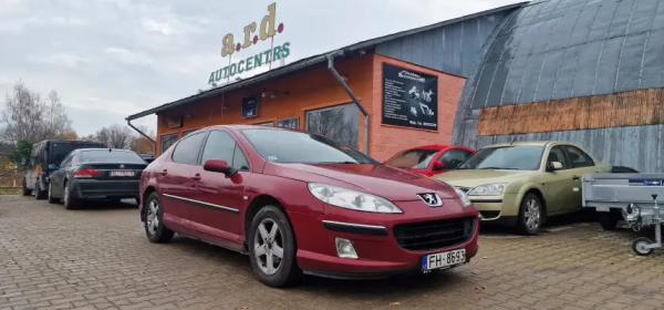 Red Peugeot 407 2005 in Valmiera, with an engine capacity of 1.80 L and mileage of 277 thousand km for 1300 €, photo 1 on AUTOMOTO.COM.LV