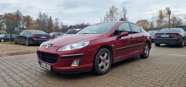 Red Peugeot 407 2005 in Valmiera, with an engine capacity of 1.80 L and mileage of 277 thousand km for 1300 €, photo 6 on AUTOMOTO.COM.LV