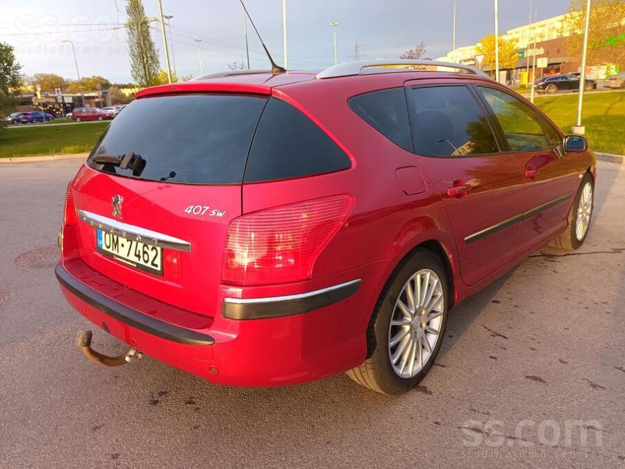 Red Peugeot 407 2005 in Riga, with an engine capacity of 2.00 L and mileage of 283 thousand km for 2400 €, photo 16 on AUTOMOTO.COM.LV