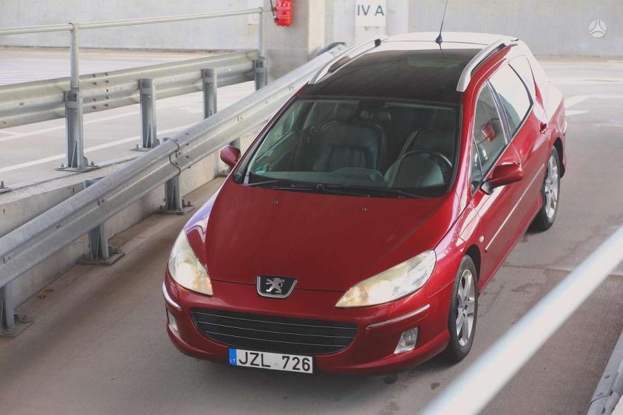 Red Peugeot 407 2007 in Vilnius, with an engine capacity of 2.18 L and mileage of 347 thousand km for 1150 €, photo 1 on AUTOMOTO.COM.LV
