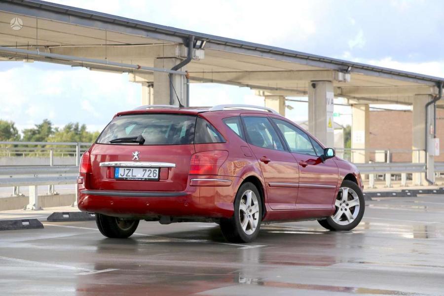 Red Peugeot 407 2007 in Vilnius, with an engine capacity of 2.18 L and mileage of 347 thousand km for 1150 €, photo 6 on AUTOMOTO.COM.LV