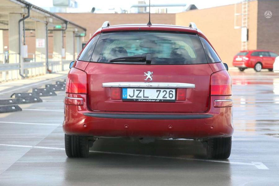 Red Peugeot 407 2007 in Vilnius, with an engine capacity of 2.18 L and mileage of 347 thousand km for 1150 €, photo 8 on AUTOMOTO.COM.LV