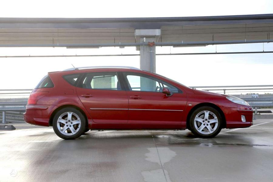 Red Peugeot 407 2007 in Vilnius, with an engine capacity of 2.18 L and mileage of 347 thousand km for 1150 €, photo 9 on AUTOMOTO.COM.LV