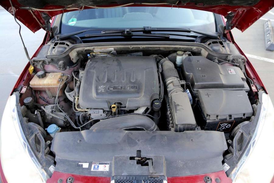 Red Peugeot 407 2007 in Vilnius, with an engine capacity of 2.18 L and mileage of 347 thousand km for 1150 €, photo 21 on AUTOMOTO.COM.LV