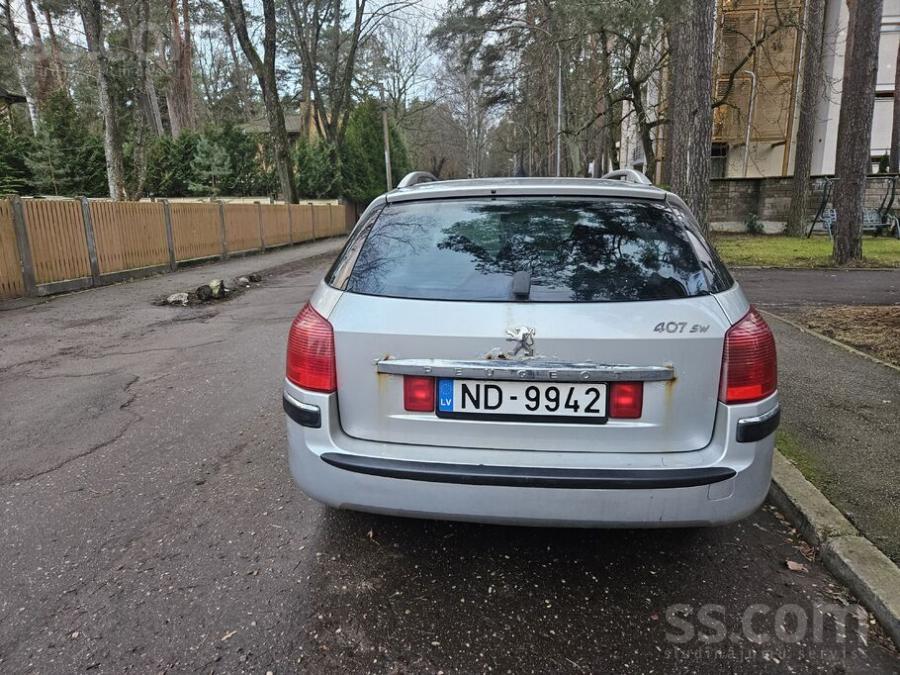 Peugeot 407 2006 Jūrmala, ar dzinēja tilpumu 2.00 L un nobraukumu 369 tūkst. km par 1100 €, foto 3 vietnē AUTOMOTO.COM.LV
