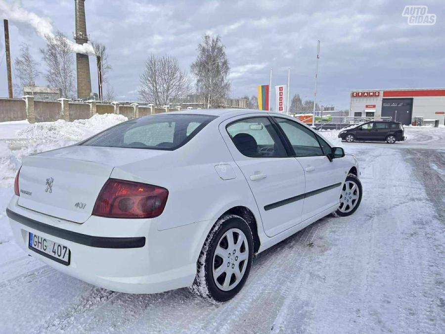 White Peugeot 407 2006 in Silute, with an engine capacity of 1.60 L and mileage of 380 thousand km for 999 €, photo 7 on AUTOMOTO.COM.LV