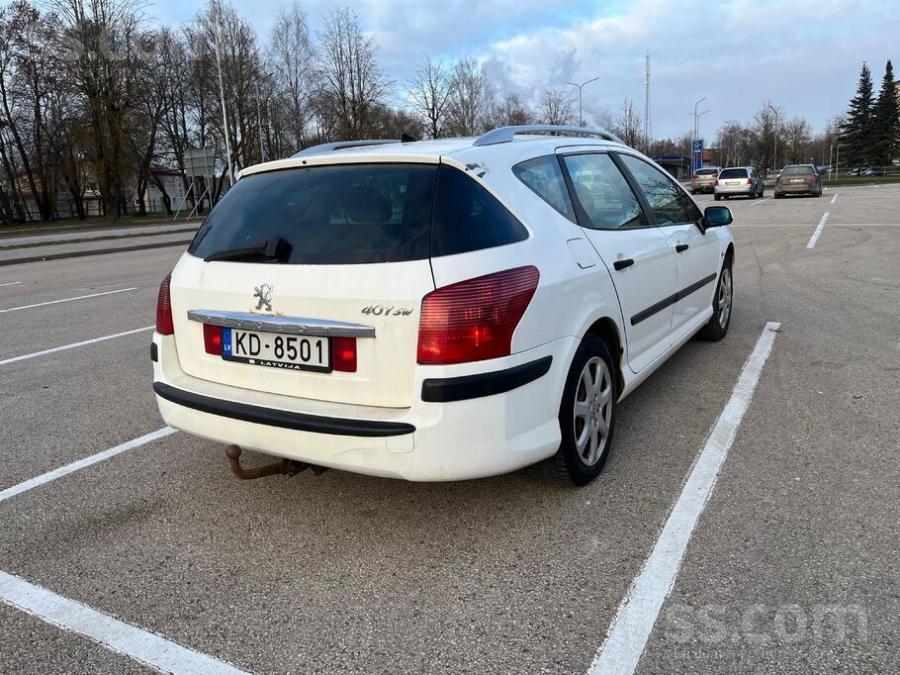 Balts Peugeot 407 2005 Aizkraukle, ar dzinēja tilpumu 1.60 L un nobraukumu 0 tūkst. km par 1100 €, foto 3 vietnē AUTOMOTO.COM.LV