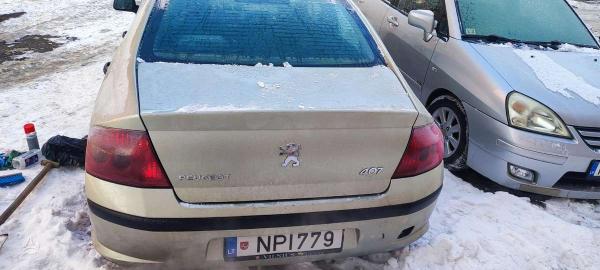 Yellow Peugeot 407 2004 in Klaipeda, with an engine capacity of 1.56 L and mileage of 300 thousand km for 800 €, photo 6 on AUTOMOTO.COM.LV