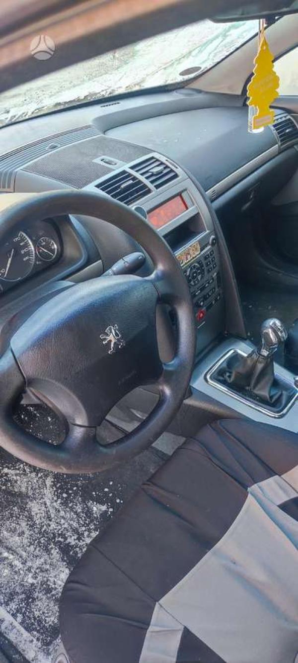 Yellow Peugeot 407 2004 in Klaipeda, with an engine capacity of 1.56 L and mileage of 300 thousand km for 800 €, photo 10 on AUTOMOTO.COM.LV