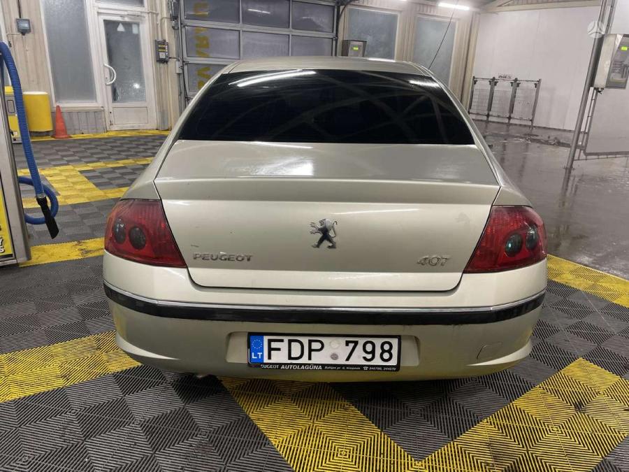 Dzeltens Peugeot 407 2007 Šauļi, ar dzinēja tilpumu 2.00 L un nobraukumu 315 tūkst. km par 999 €, foto 7 vietnē AUTOMOTO.COM.LV