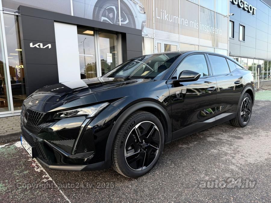Black Peugeot 408 2024 in Tallinn, with an engine capacity of 1.20 L and mileage of 19 thousand km for 26900 €, photo 1 on AUTOMOTO.COM.LV