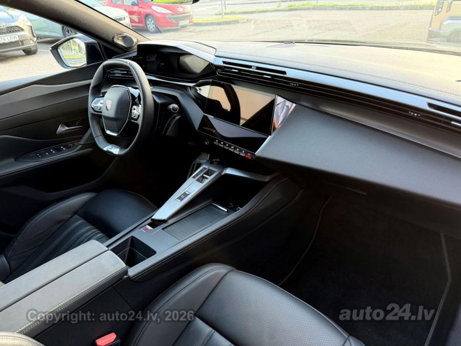Black Peugeot 408 2024 in Tallinn, with an engine capacity of 1.20 L and mileage of 19 thousand km for 26900 €, photo 5 on AUTOMOTO.COM.LV