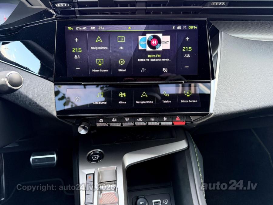 Black Peugeot 408 2024 in Tallinn, with an engine capacity of 1.20 L and mileage of 19 thousand km for 26900 €, photo 9 on AUTOMOTO.COM.LV