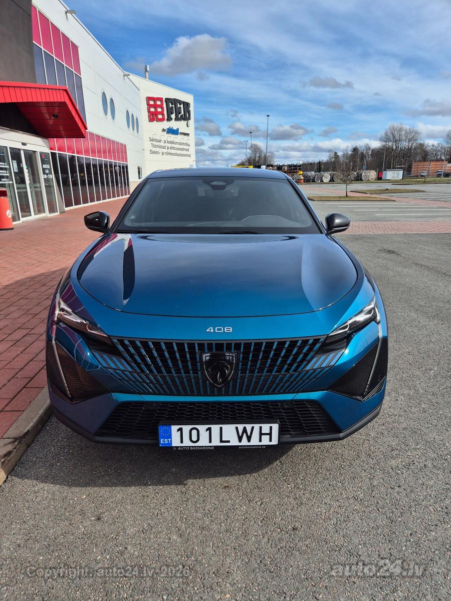 Blue Peugeot 408 2023 in Tallinn, with an engine capacity of 1.20 L and mileage of 33 thousand km for 24900 €, photo 6 on AUTOMOTO.COM.LV