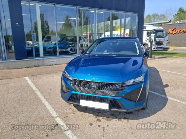 Blue Peugeot 408 2023 in Valga, with an engine capacity of 1.20 L and mileage of 58 thousand km for 26900 €, photo 1 on AUTOMOTO.COM.LV