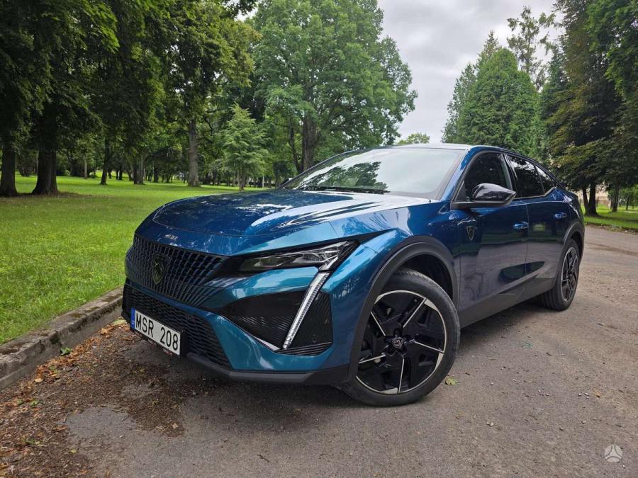 Blue Peugeot 408 2023 in Vilnius, with an engine capacity of 1.20 L and mileage of 48 thousand km for 23500 €, photo 1 on AUTOMOTO.COM.LV