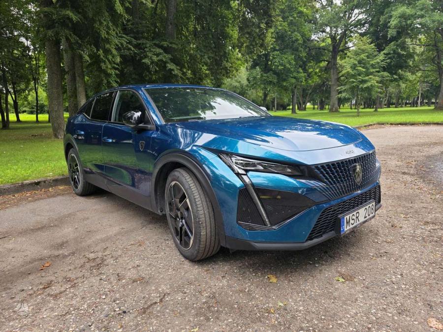 Blue Peugeot 408 2023 in Vilnius, with an engine capacity of 1.20 L and mileage of 48 thousand km for 23500 €, photo 6 on AUTOMOTO.COM.LV