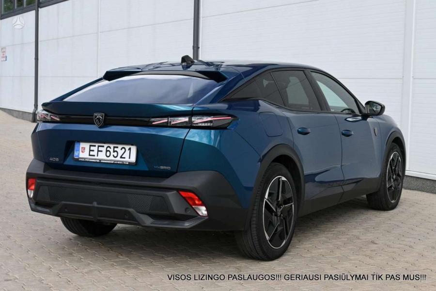 Blue Peugeot 408 2024 in Kretinga, with an engine capacity of 1.60 L and mileage of 93 thousand km for 23199 €, photo 9 on AUTOMOTO.COM.LV