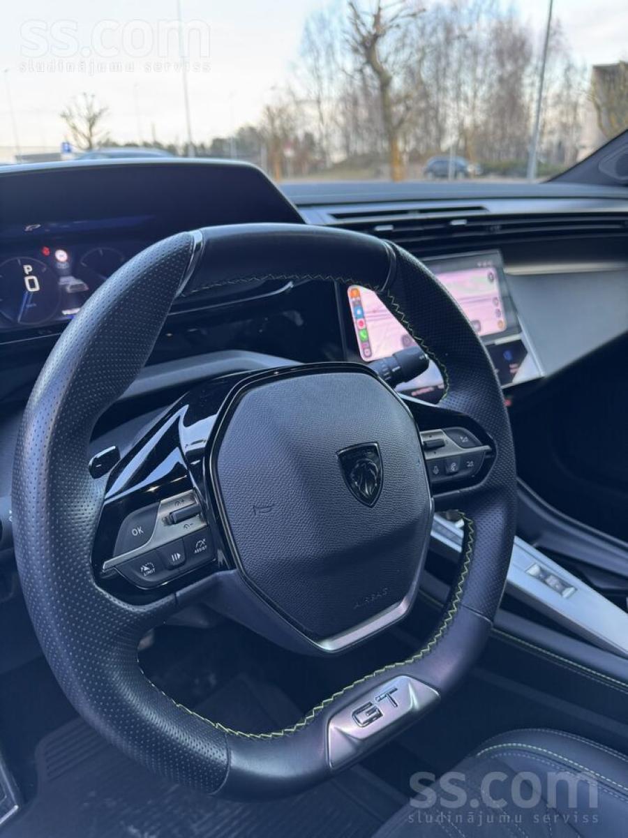 Green Peugeot 408 2023 in Riga, with an engine capacity of 1.20 L and mileage of 57 thousand km for 22900 €, photo 12 on AUTOMOTO.COM.LV