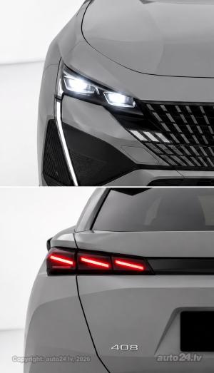 Pelēks Peugeot 408 2024 Tallina, ar dzinēja tilpumu 1.20 L un nobraukumu 33 tūkst. km par 25890 €, foto 11 vietnē AUTOMOTO.COM.LV
