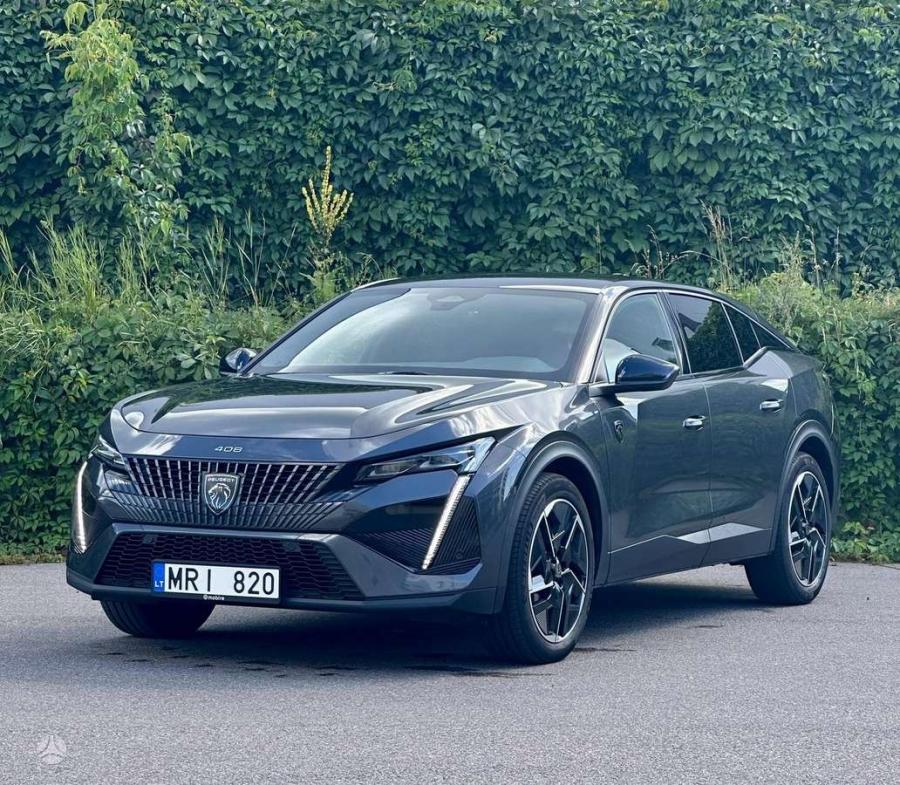 Pelēks Peugeot 408 2023 Viļņa, ar dzinēja tilpumu 1.20 L un nobraukumu 72 tūkst. km par 24500 €, foto 1 vietnē AUTOMOTO.COM.LV