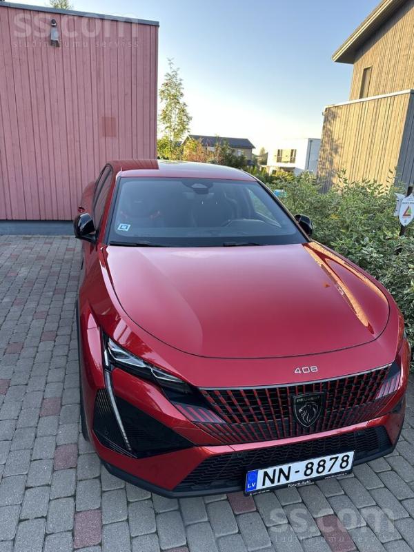Sarkans Peugeot 408 2023 Rīga, ar dzinēja tilpumu 1.60 L un nobraukumu 22 tūkst. km par 34900 €, foto 3 vietnē AUTOMOTO.COM.LV