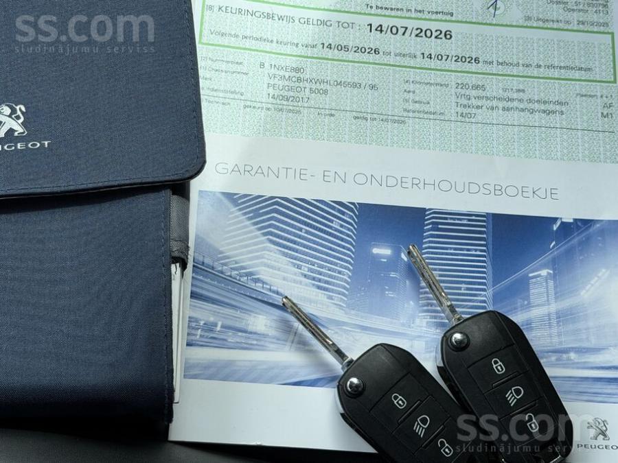 Melns Peugeot 5008 2017 Rīga, ar dzinēja tilpumu 1.60 L un nobraukumu 234 tūkst. km par 14300 €, foto 26 vietnē AUTOMOTO.COM.LV