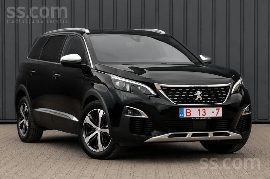 Black Peugeot 5008 2017 in Tukums, with an engine capacity of 2.00 L and mileage of 242 thousand km for 15900 €, photo 1 on AUTOMOTO.COM.LV