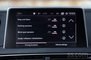 Black Peugeot 5008 2017 in Tukums, with an engine capacity of 2.00 L and mileage of 242 thousand km for 15900 €, photo 21 on AUTOMOTO.COM.LV