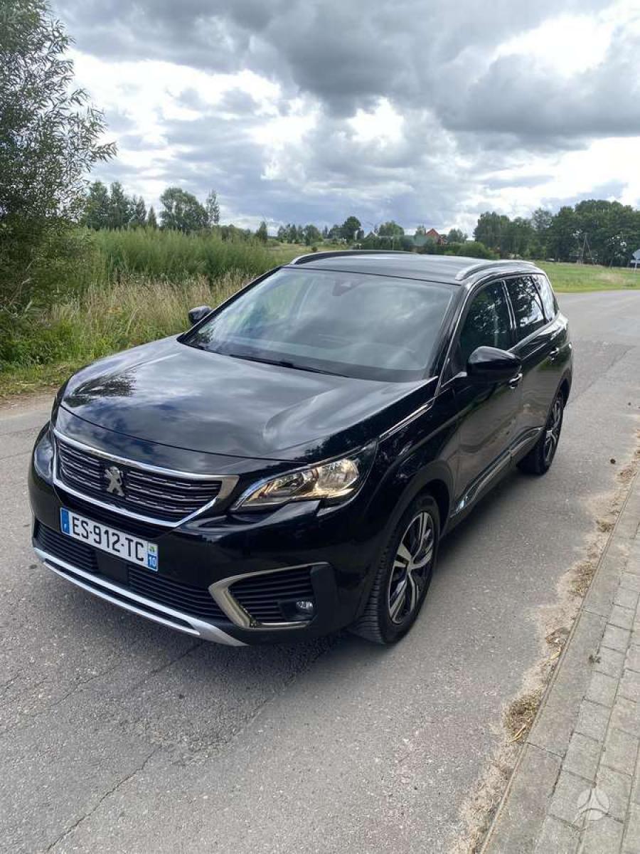 Melns Peugeot 5008 2017 Tauragė, ar dzinēja tilpumu 1.20 L un nobraukumu 87 tūkst. km par 9499 €, foto 3 vietnē AUTOMOTO.COM.LV