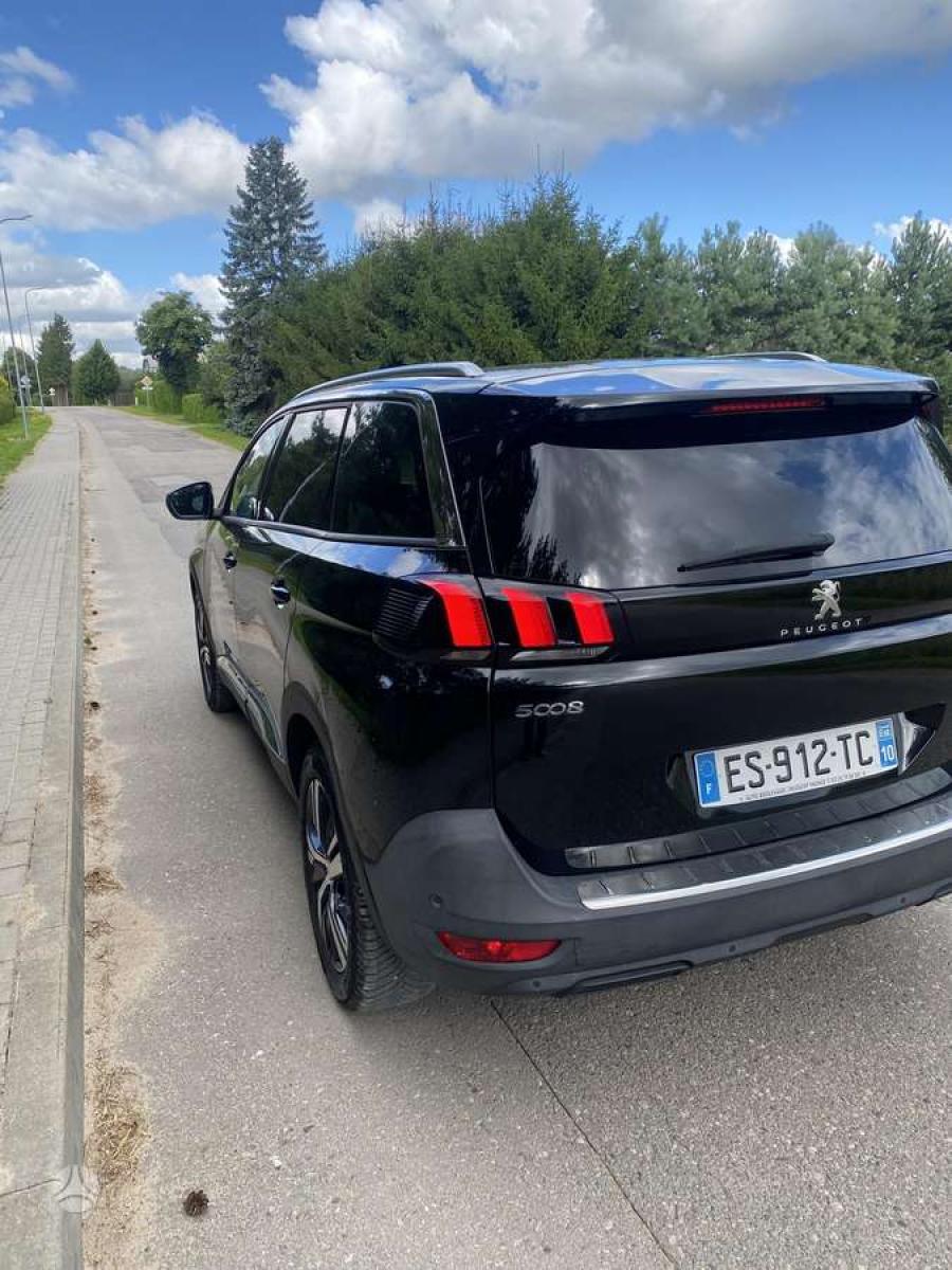Melns Peugeot 5008 2017 Tauragė, ar dzinēja tilpumu 1.20 L un nobraukumu 87 tūkst. km par 9499 €, foto 7 vietnē AUTOMOTO.COM.LV