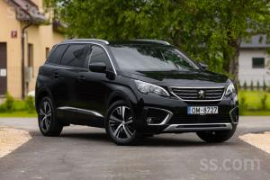 Black Peugeot 5008 2018 in Jelgava, with an engine capacity of 1.20 L and mileage of 125 thousand km for 10750 €, photo  on AUTOMOTO.COM.LV